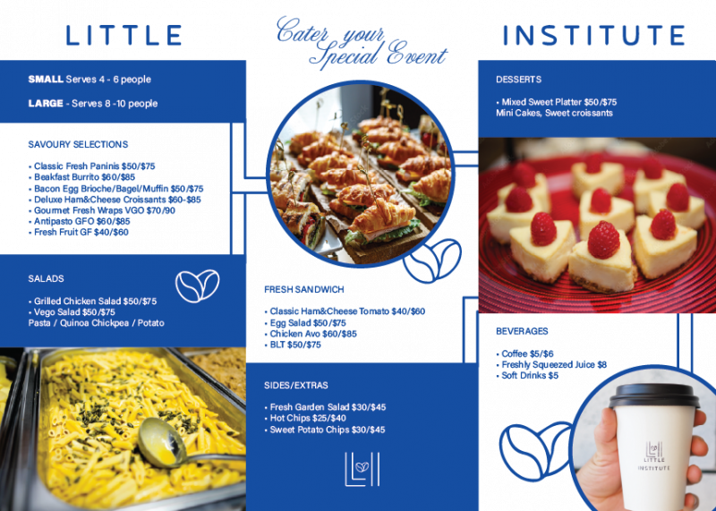Catering Menu – Little Institute Cafe